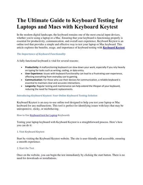 Ppt Keyboard Test For Laptop Powerpoint Presentation Free Download Id 13348014