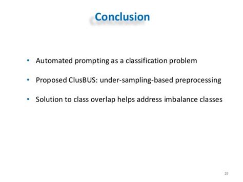 Handling Class Overlap And Imbalance To Detect Prompt Situations In S