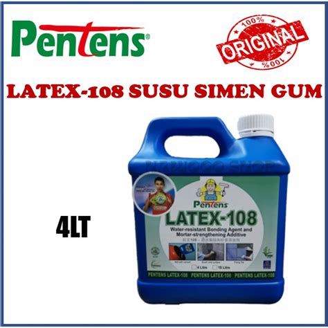 4lt Pentens Latex 108 Gum Susu Simen Water Resistant Bonding Agent And Mortar Strengthening