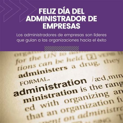 ¿qué Día Es El Día Del Administrador De Empresas En México Imágenes