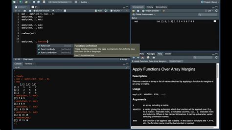 R Tutorial Episode 7 Apply Function In R Youtube