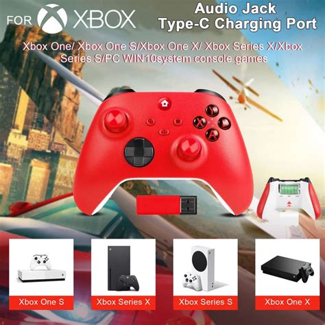 Red Wireless Controller For Microsoft Xbox Series X S Xbox One S X