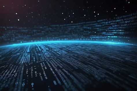 Premium Photo Technology Background Big Data Concept Binary Computer