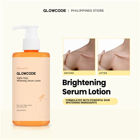Glowcode Alpha Kojic Whitening Serum Lotion Whitening Brightening
