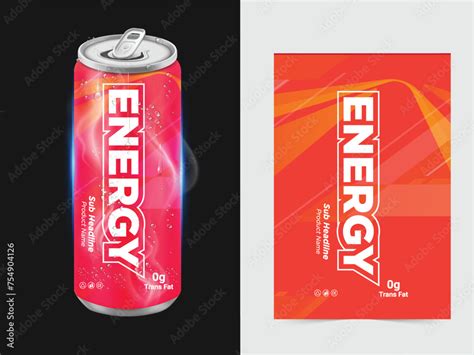 Drink Label Design Soft Drink Label Design Soda Can Label Vector