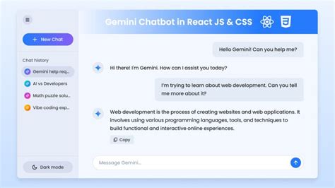 How To Build A Gemini Ai Chatbot In Reactjs And Css Step By Step Guide
