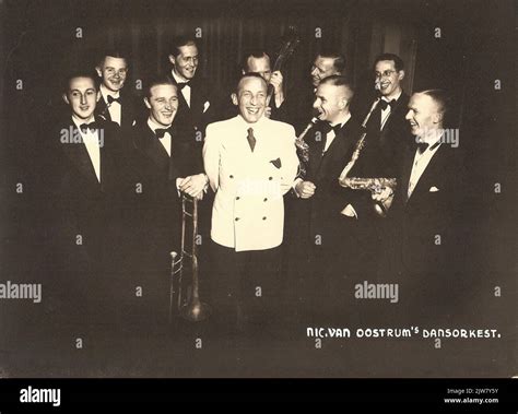 Group Portrait Of The Members Of The Dance Orchestra Led By Nic Van