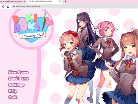 Ddlc Have A Site To Play Doki Doki Literatureclub We Dont