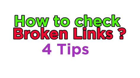 How To Check Broken Links Video In Hindi Youtube