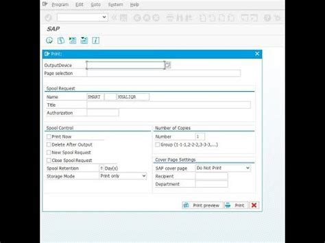How To Disable Print Dialog Box In Smartforms Program Screen In SAP YouTube