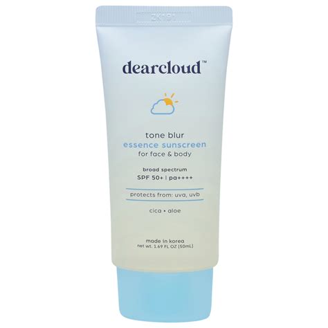 Dearcloud Tone Blur Broad Spectrum Spf 50 Essence Sunscreen For Face