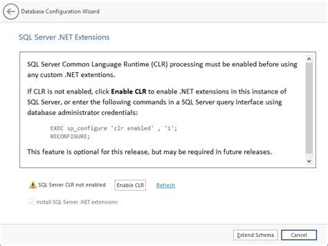 Configuring The Database