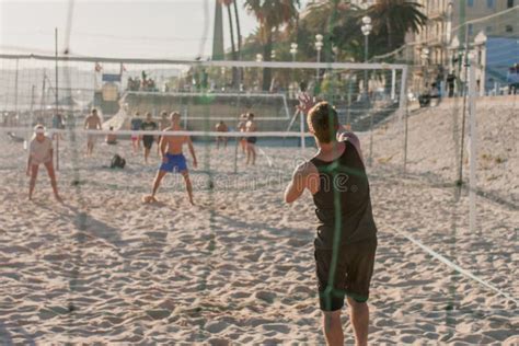 Nice Provence France September 28 2018 Amateur Beach Volleyball