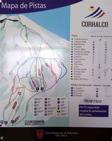 Andes Website Information About Skiing And Snow Boarding At Corralco