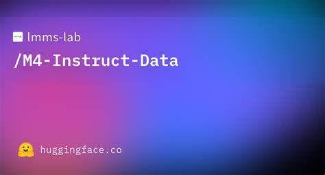 Lmms Labm4 Instruct Data · Datasets At Hugging Face