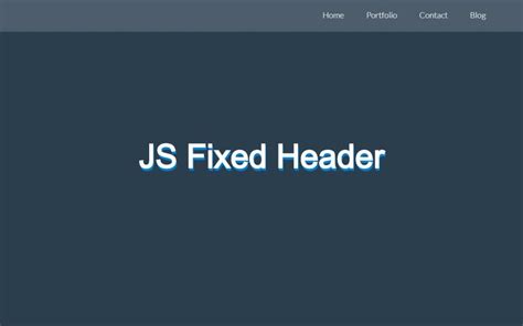 15 Javascript Fixed Header Examples Onaircode