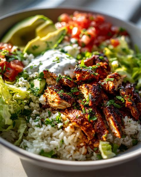 Best Spicy Chipotle Chicken Burrito Bowl And Cilantro Lime Rice Cooktrove