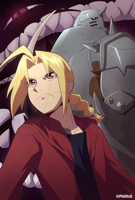 Edward Elric Alphonse Elric And Pride Fullmetal Alchemist Drawn By Phil Vzq Danbooru