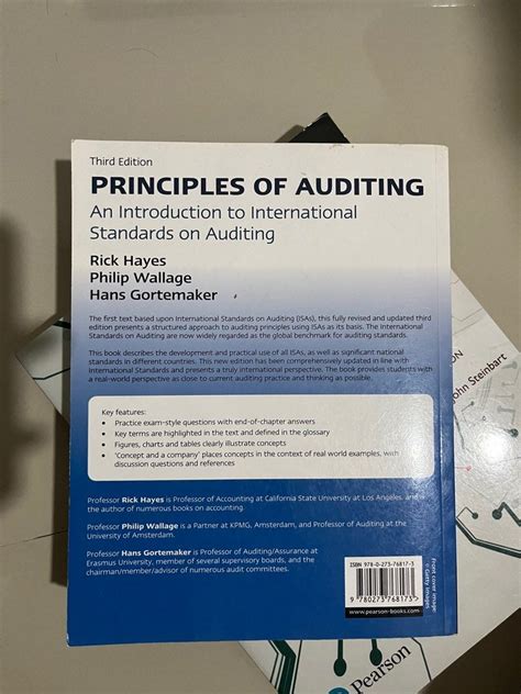 Principles Of Auditing Pearson Third Edition Buku And Alat Tulis Buku