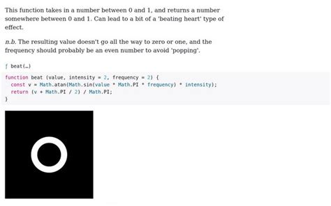 Heartbeat Function Matt DesLauriers Observable