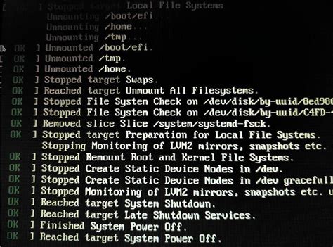 Shutdown Reached Target System Power Off Support Manjaro Linux Forum