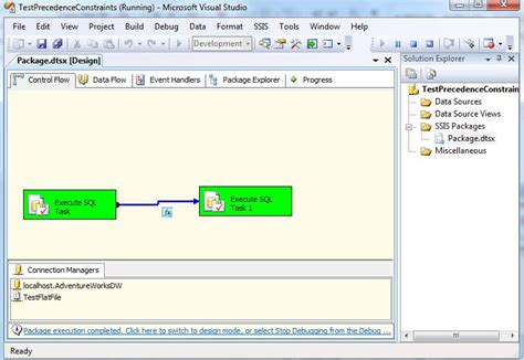 Constraint Or Expression Option In Ssis Precedence 2008 R2 Msbi Guide