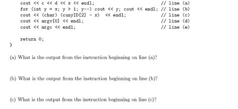 Solved Problem 3 10 Points Consider The Following C