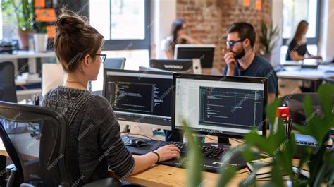 A Developing Programmer Engaged In Website Design And Coding Technologies Premium Ai Generated