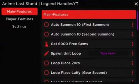 Anime Last Stand Script Legend Handlesyt Roblox Scripter