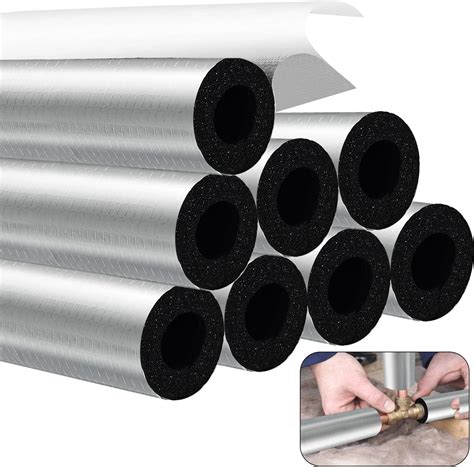 Pipe Insulation Foam Tube 6 Pcs 1inch Id Self Adhesive Foam Tubing