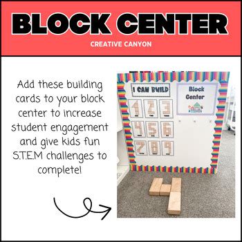 Numbers Building Block Center S T E M Card Challenges By Creative Canyon