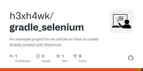 Github H3xh4wkgradleselenium An Example Project For An Article On