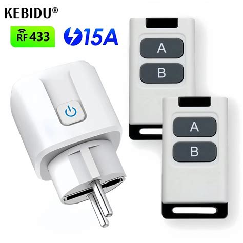 Universal Remote Control Mini Electrical Sockets 433mhz Rf Smart Plug