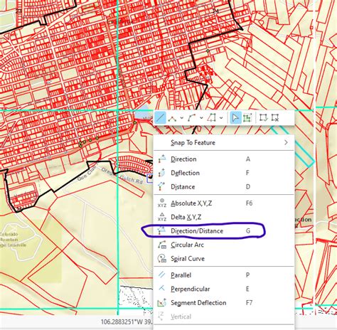 Solved Georeferencing Via Bearing And Distance For Short Esri Community