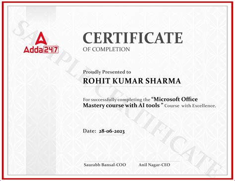 Microsoft Office Mastery Course With Ai Tools Videos Course By Adda247 Adda247