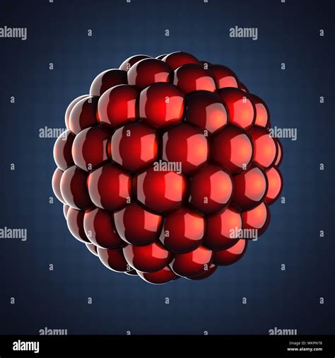 A Single Atom Scientific Illustration Stock Photo Alamy