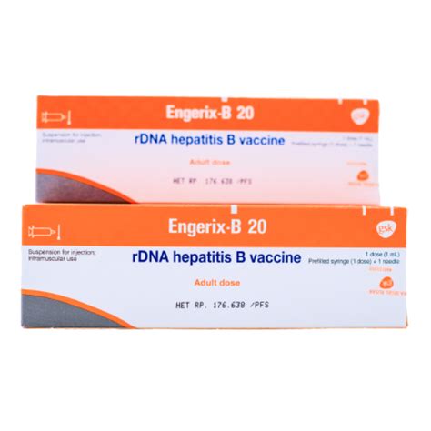 Gsk Engerix B Paeds 10mcg Adult 20mcg Solution For Injection Pre Filled Syringe 1s