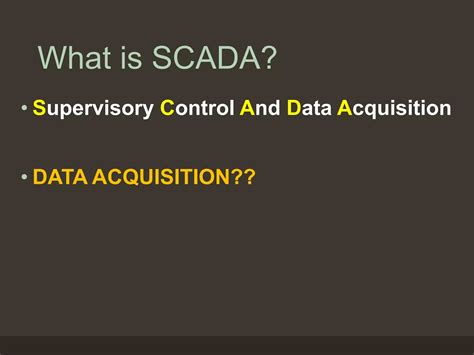 SCADA A Complete Overview PPTX Operating Systems Computer Software And Applications