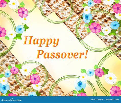 Passover Spring Holiday In Judaism Stock Illustration Illustration