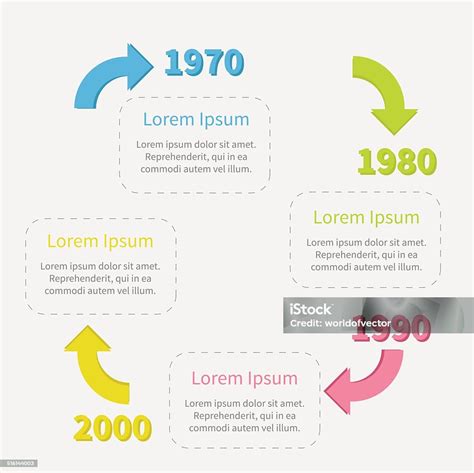 회사연혁 인포그래픽 서클 채색기법 화살표 및 텍스트 형판 평편 0명에 대한 스톡 벡터 아트 및 기타 이미지 0명 4가지 개체 그래프 Istock