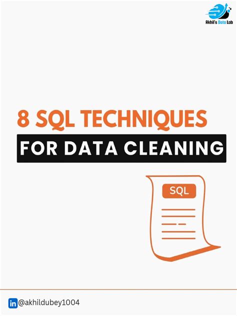 Sql Data Cleaning Techniques Pdf