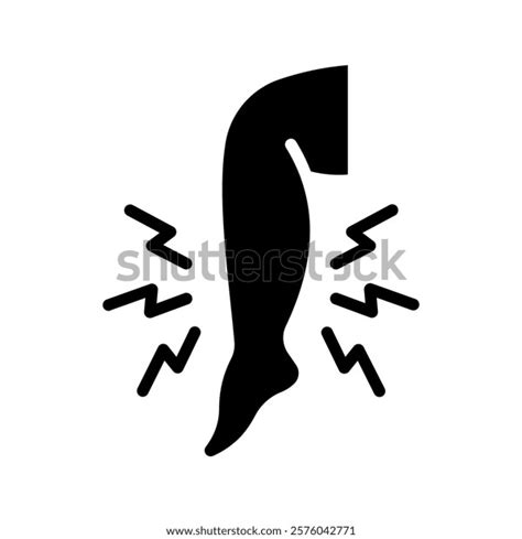 Leg Edema Diabetic Foot Leg Swelling Stock Vector Royalty Free