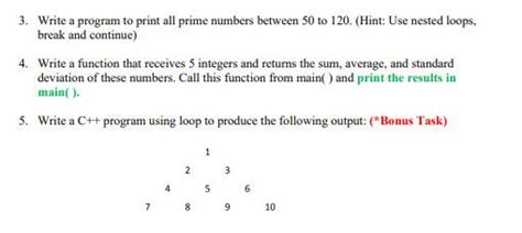 Solved 3 Write A Program To Print All Prime Numbers Between