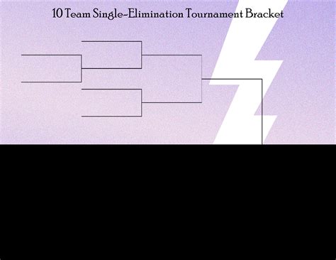 10 Team Double Elimination Bracket Template