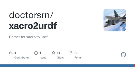 github doctorsrn xacro2urdf parser for xacro to urdf