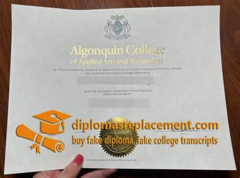 Algonquin College Diploma Certificate Pdf