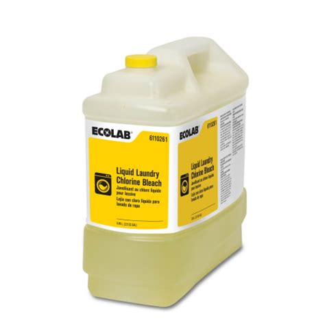 Guestsupply Us Ecolab® Liquid Laundry Chlorine Bleach 2 5 Gallon 6110261