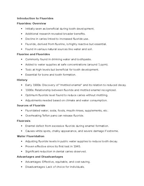 Introduction To Fluorides Introduction To Fluorides Fluorides Overview Initially Seen As