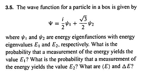 Solved 35 The Wave Function For A Particle In A Box Is
