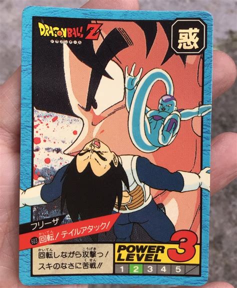 Jual Kartu Dragon Ball Power Level Bandai 1995 Freeza Tail Vs Vegeta